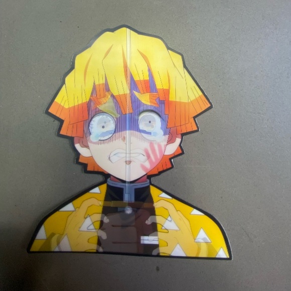 Other | Demon Slayer Zenitsu Agatsuma 3d Lenticular Motion Car Sticker ...